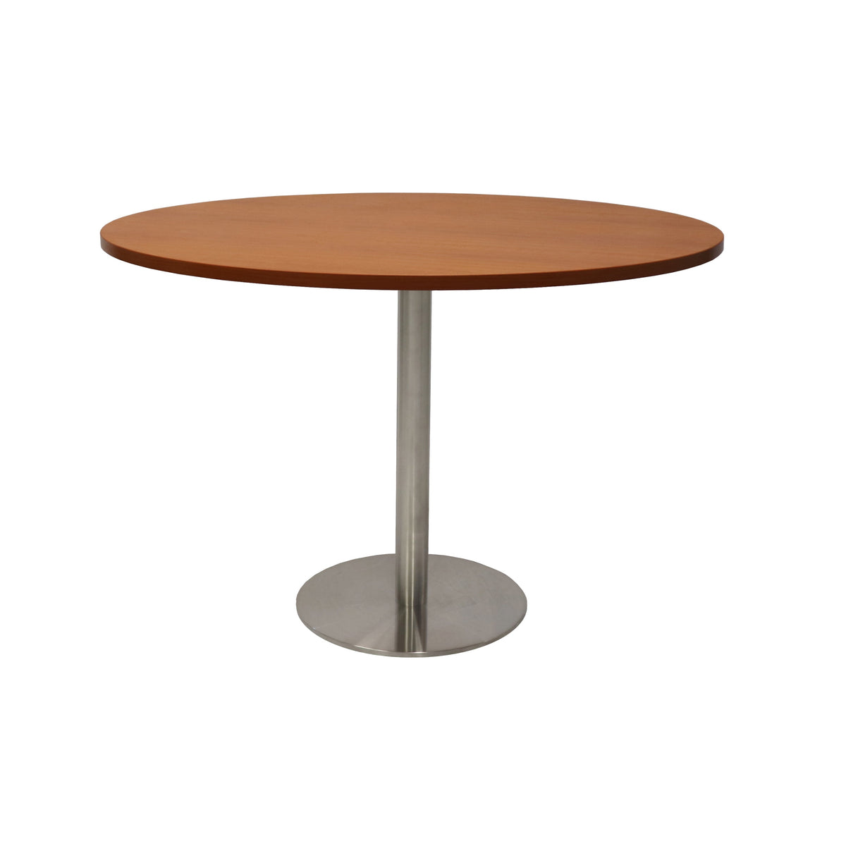 Circular Base Table With Flat Disc Base