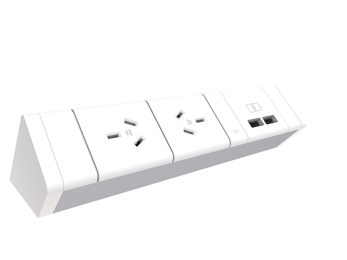 Rail Kit - 2 GPO + 2 USB